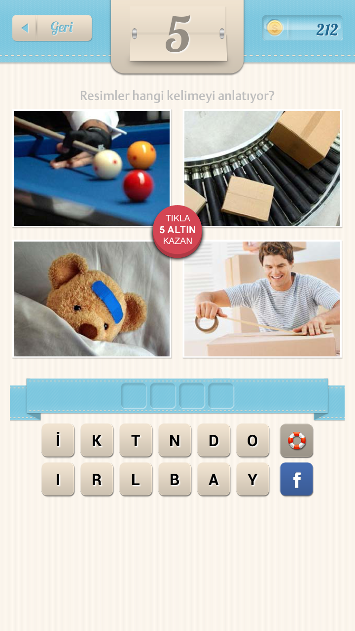 Resimli Kelime Bulmaca Çözümleri