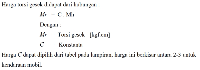 Rumus-Rumus Yang Digunakan Pada Kopling | ilmu teknik mesin indonesia