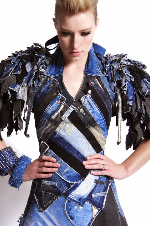 How to Recycle: Recycled Denim Jeans Dress