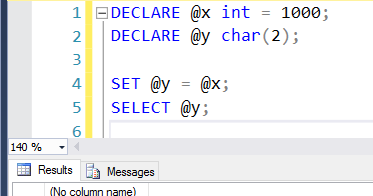 Dinesh's Blog :::: Being Compiled ::::: Result shows asterisk when ...