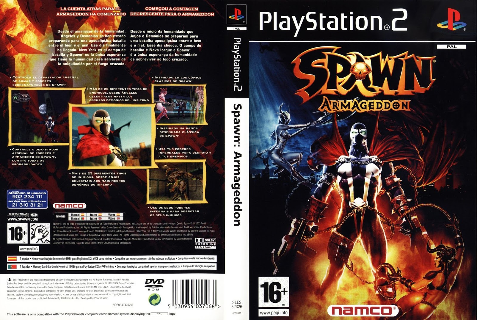 Coleccion Caratulas PS2: Spawn Armageddon