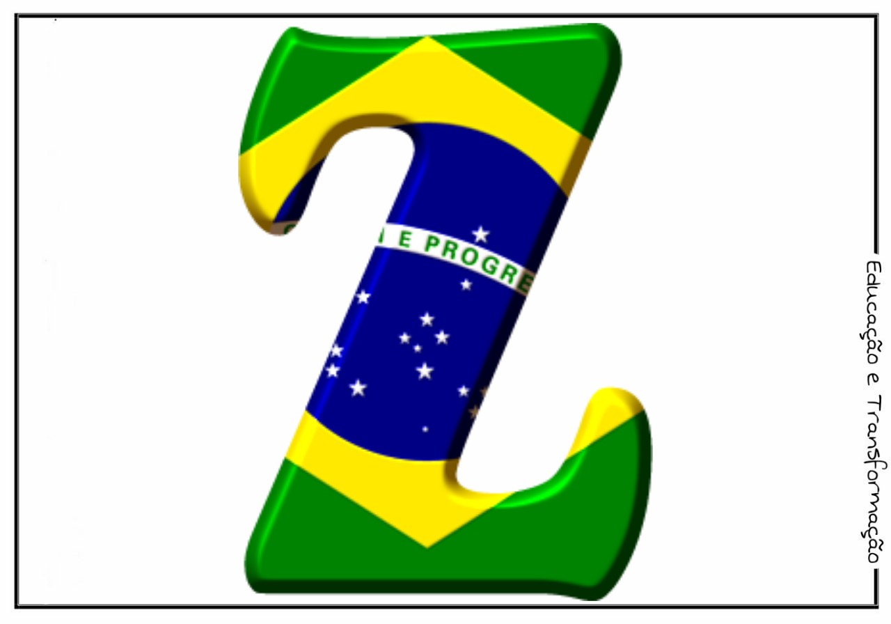 Blog Educação e Transformação: 👍 Letras personalizadas "Bandeira do Brasil"