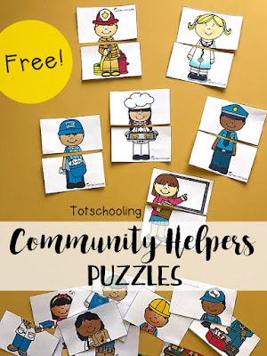 Community Helpers Emergent Reader | Totschooling - Toddler, Preschool ...