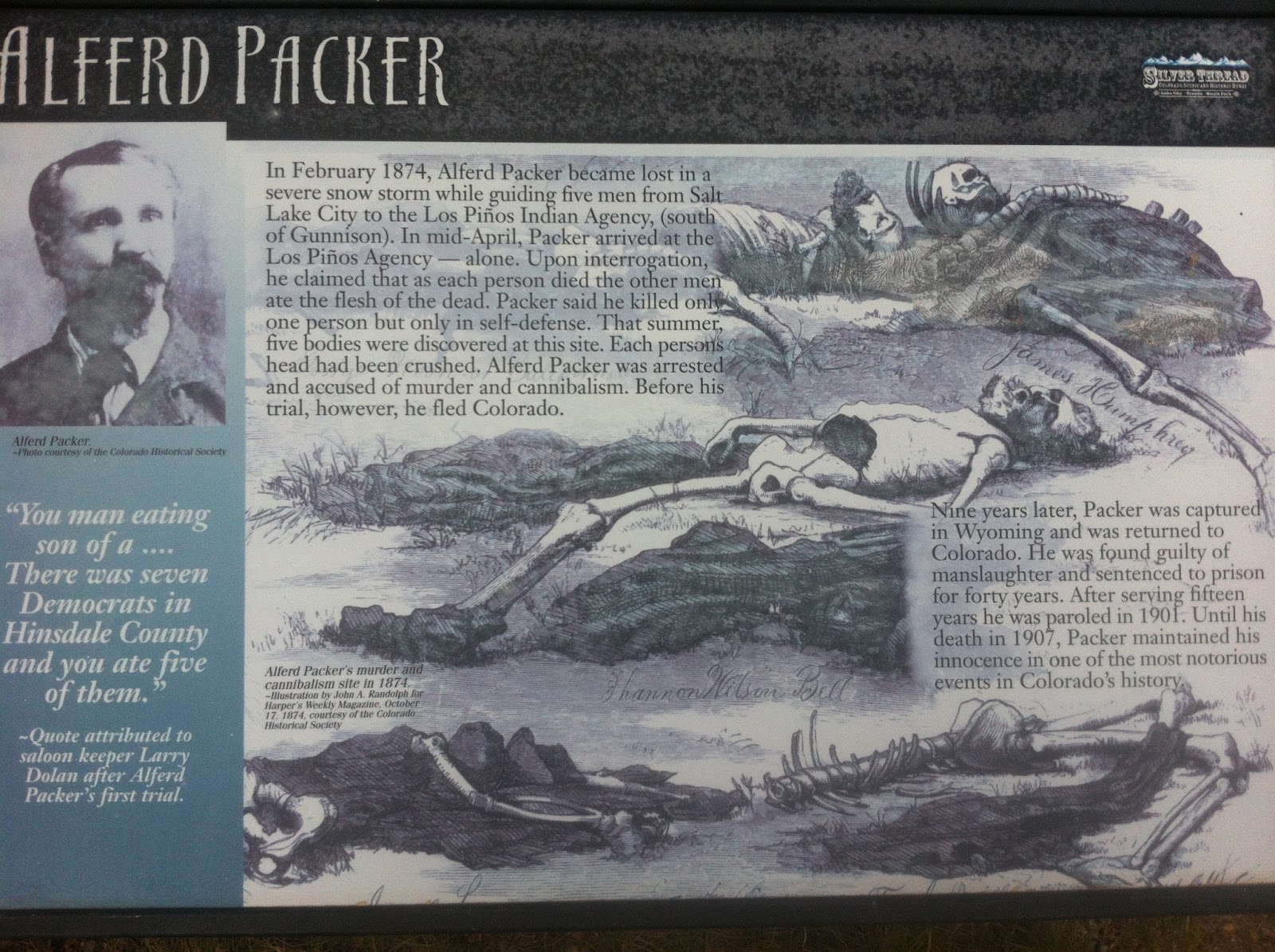 A Incrível Historia de Alferd Packer, o Canibal do Colorado - Historia ...