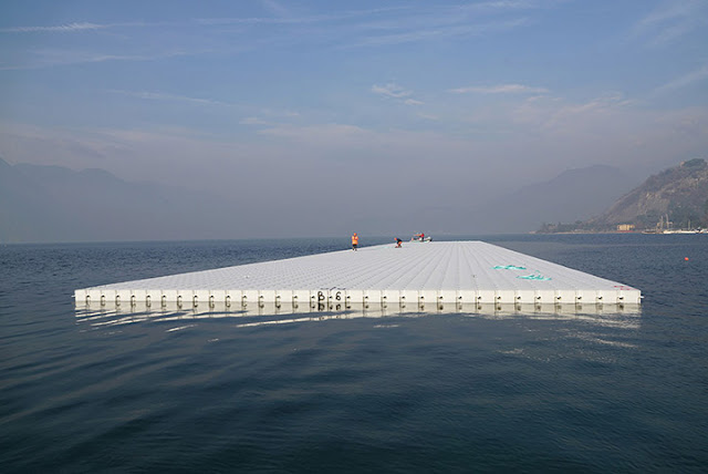 design-dautore: Christo, The Floating Piers, Lago d’Iseo, Italy