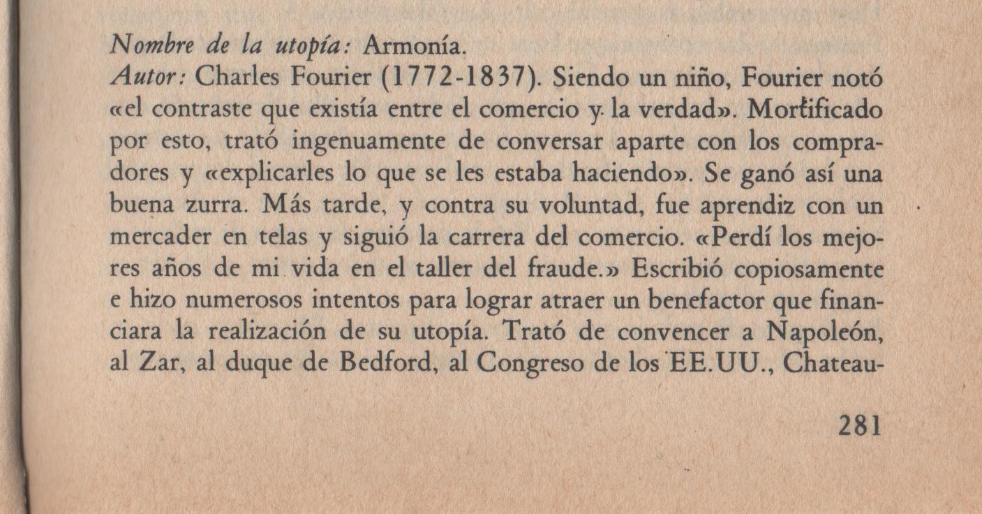 Victor M. Gruber F.: VMGF--UTOPIA (VII)--ARMONIA--CHARLES FOURIER--