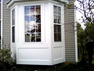 NJ Home Improvement Blog: Bay Window Wood Trim Replacement With Azek