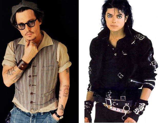 Jackson and Depp: Michael y Johnny.