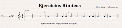 Aprendes Música Online: Ejercicios Rítmicos