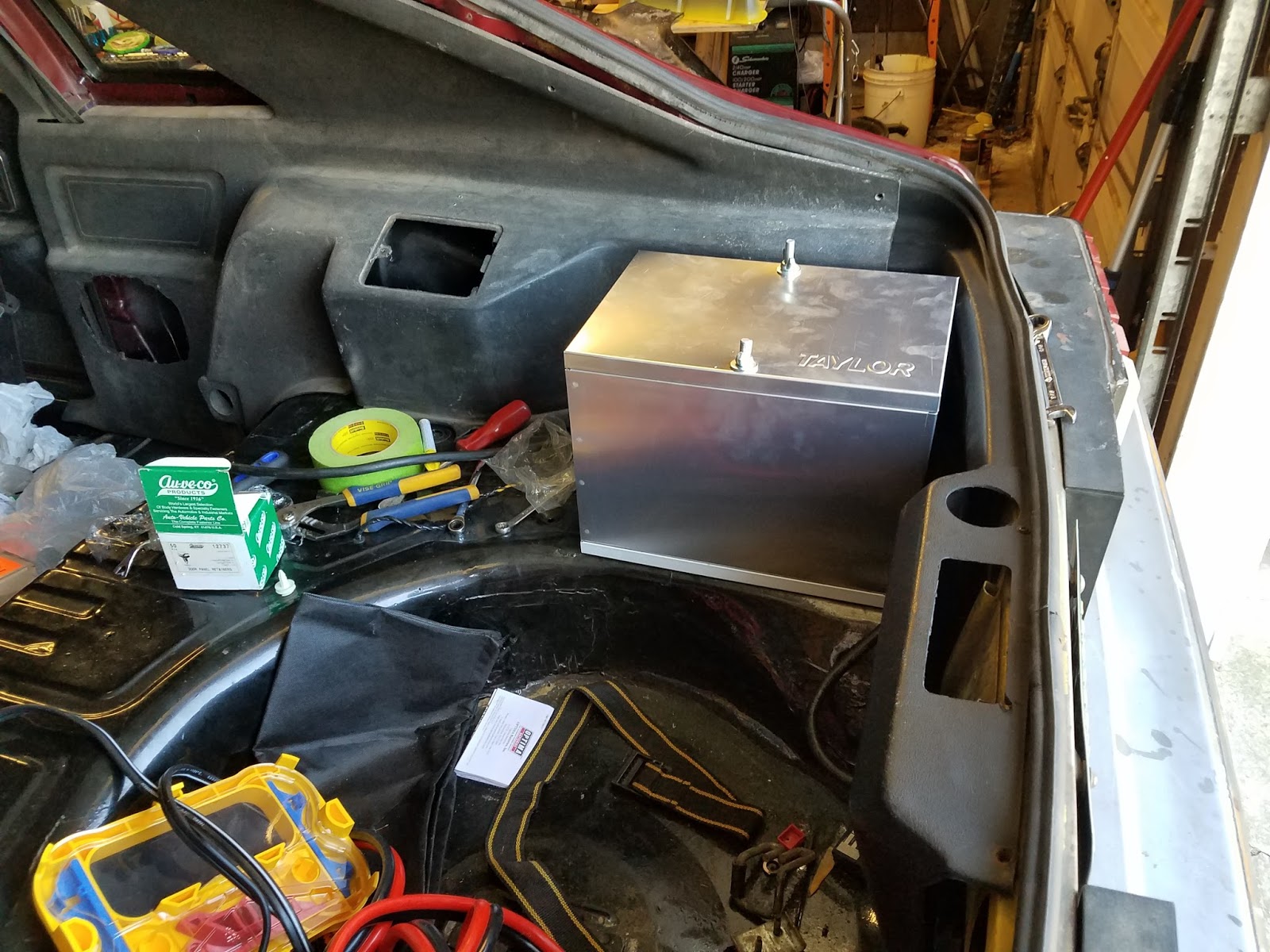 Fox Body Mustang Restoration: Taylor Battery Box Install