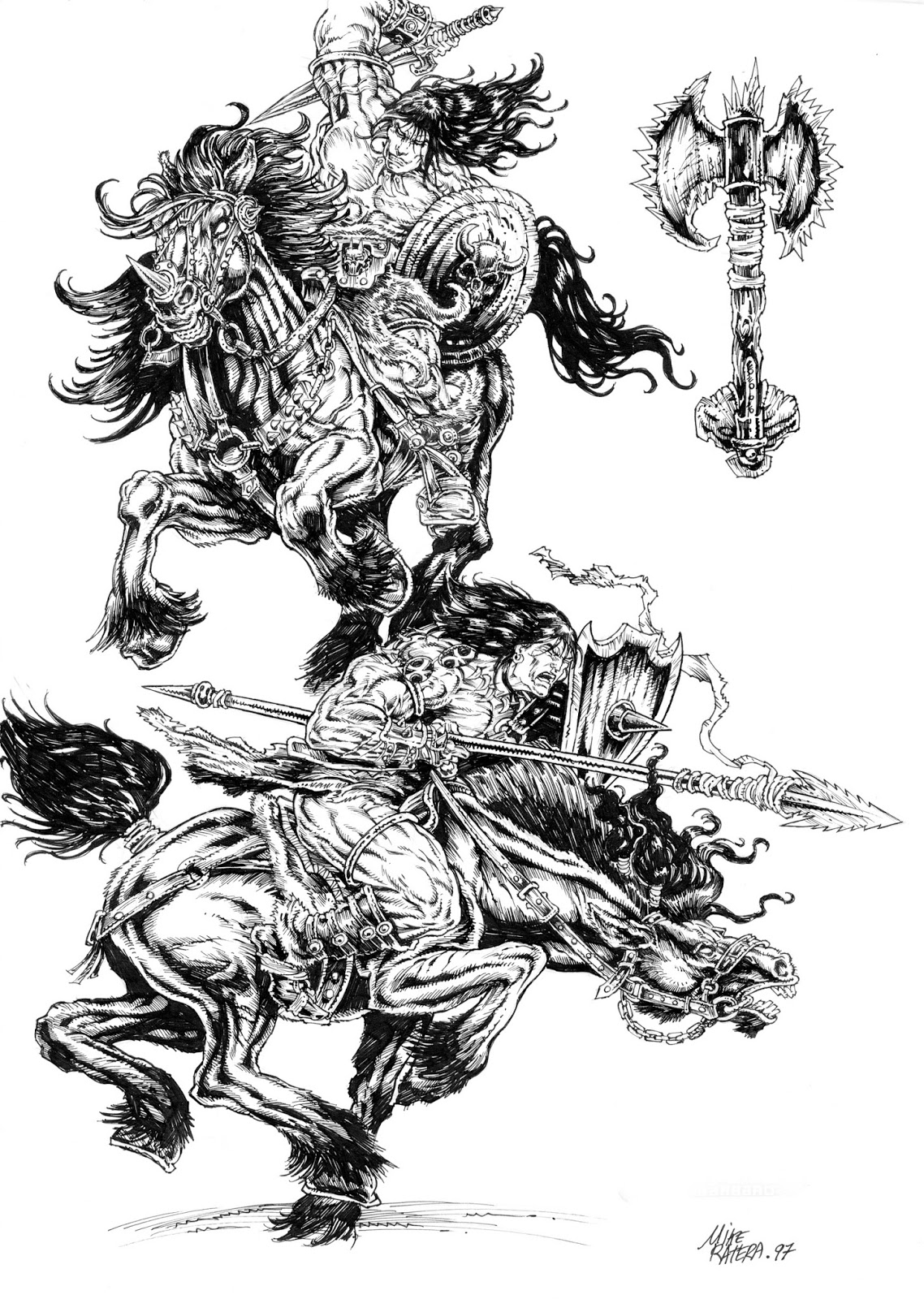 MIKE RATERA ARTBLOG: Old Stuff: CONAN Concepts