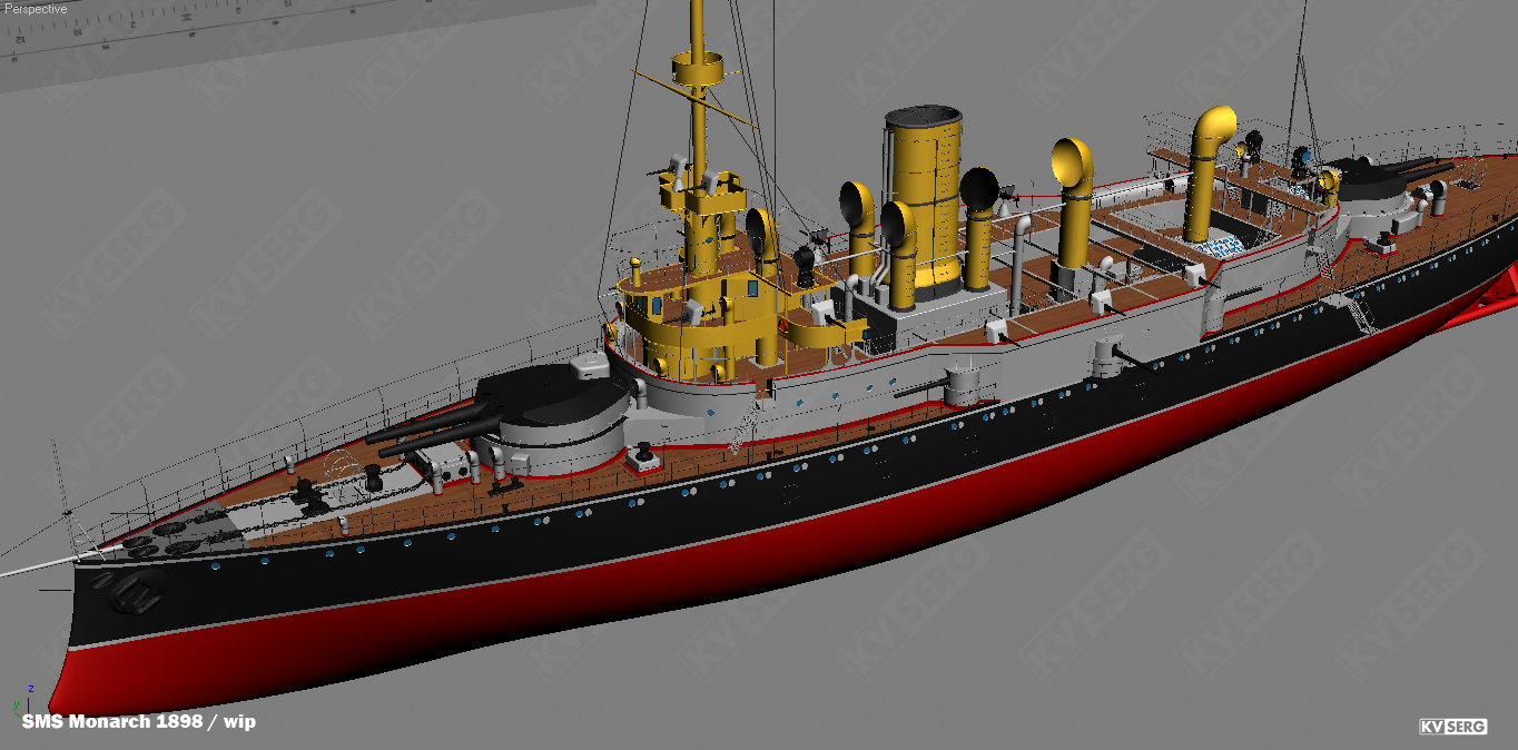 KVSERG ART: Additional images of the model SMS Monarch 1898