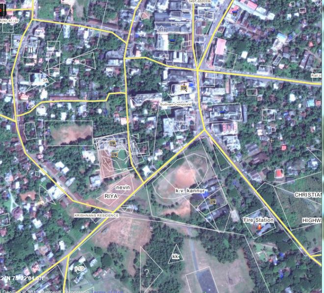 Jeevan's KALLI VALLI : Kannur A study with an Old Map