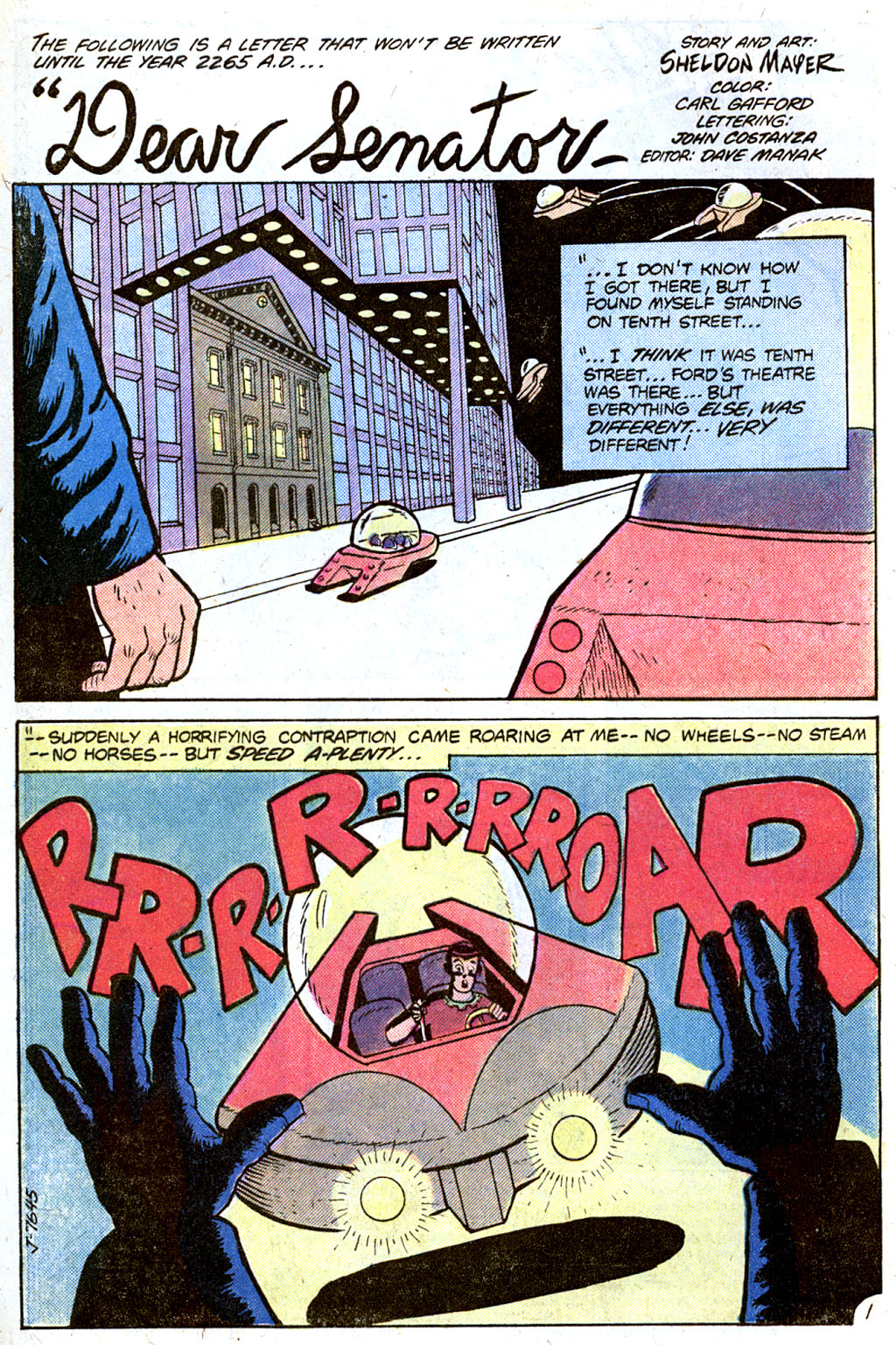 Four-Color Shadows: Dear Senator-Sheldon Mayer-1981