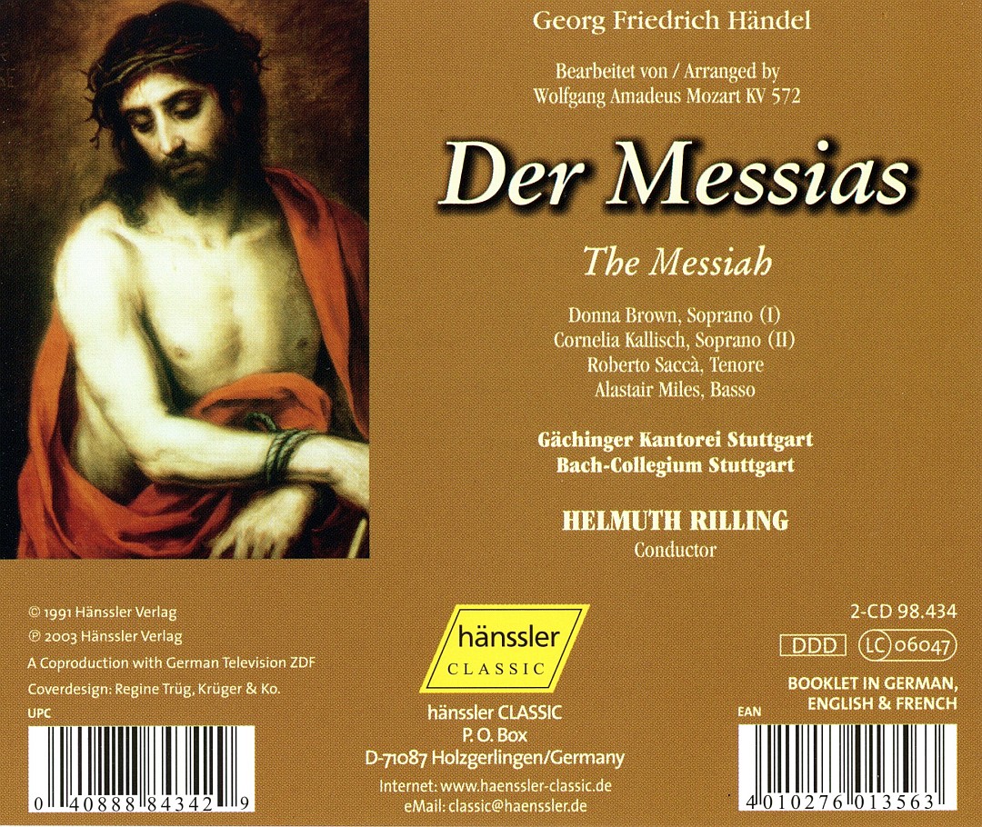 makdelart - classique: Handel - Der Messias [Messiah], arr. Mozart ...