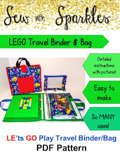 Lego Binder Bag Carrier - Entertaining Kid's travel toy with FREE pouch ...