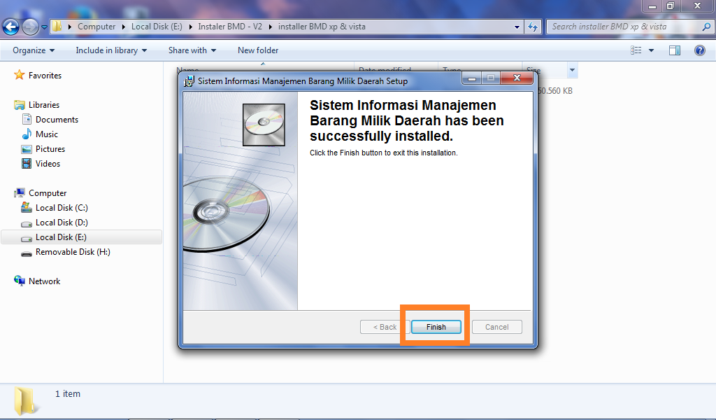 Instal Simda BMD - deuniv