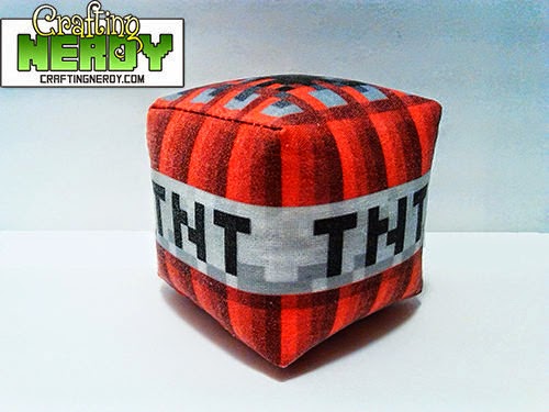 CraftingNerdy: Plush Minecraft Inspired TNT!