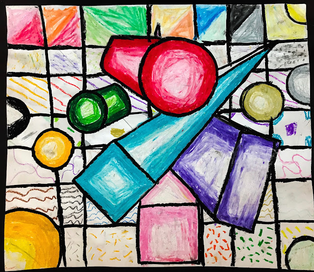 Paintbrush Rocket: 5th Grade - One Point Perspective Abstracts inspired ...