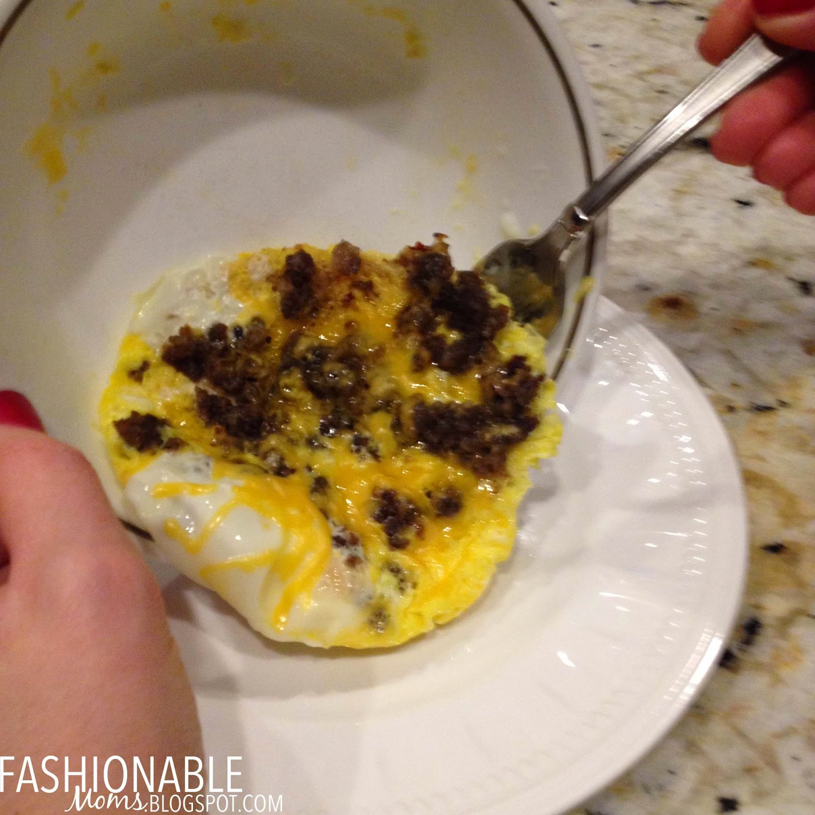My Fashionable Designs: Single-Serve Breakfast Casserole