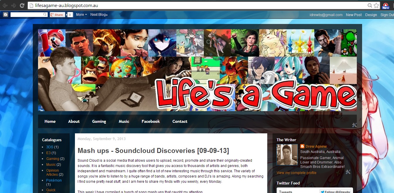 Life's a Video Game: Get to know Blogger Drew Agnew