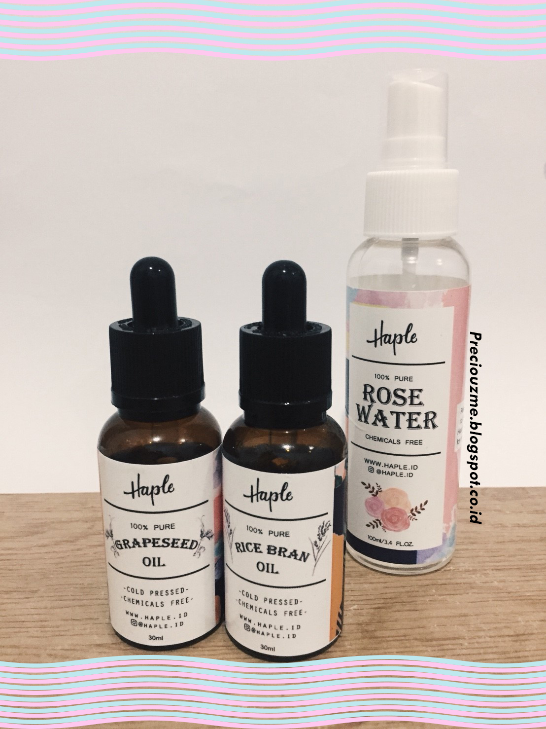 Preciouzme: [REVIEW] ACNE 101: HAPLE - ROSE WATER, GRAPESEED & RICE ...