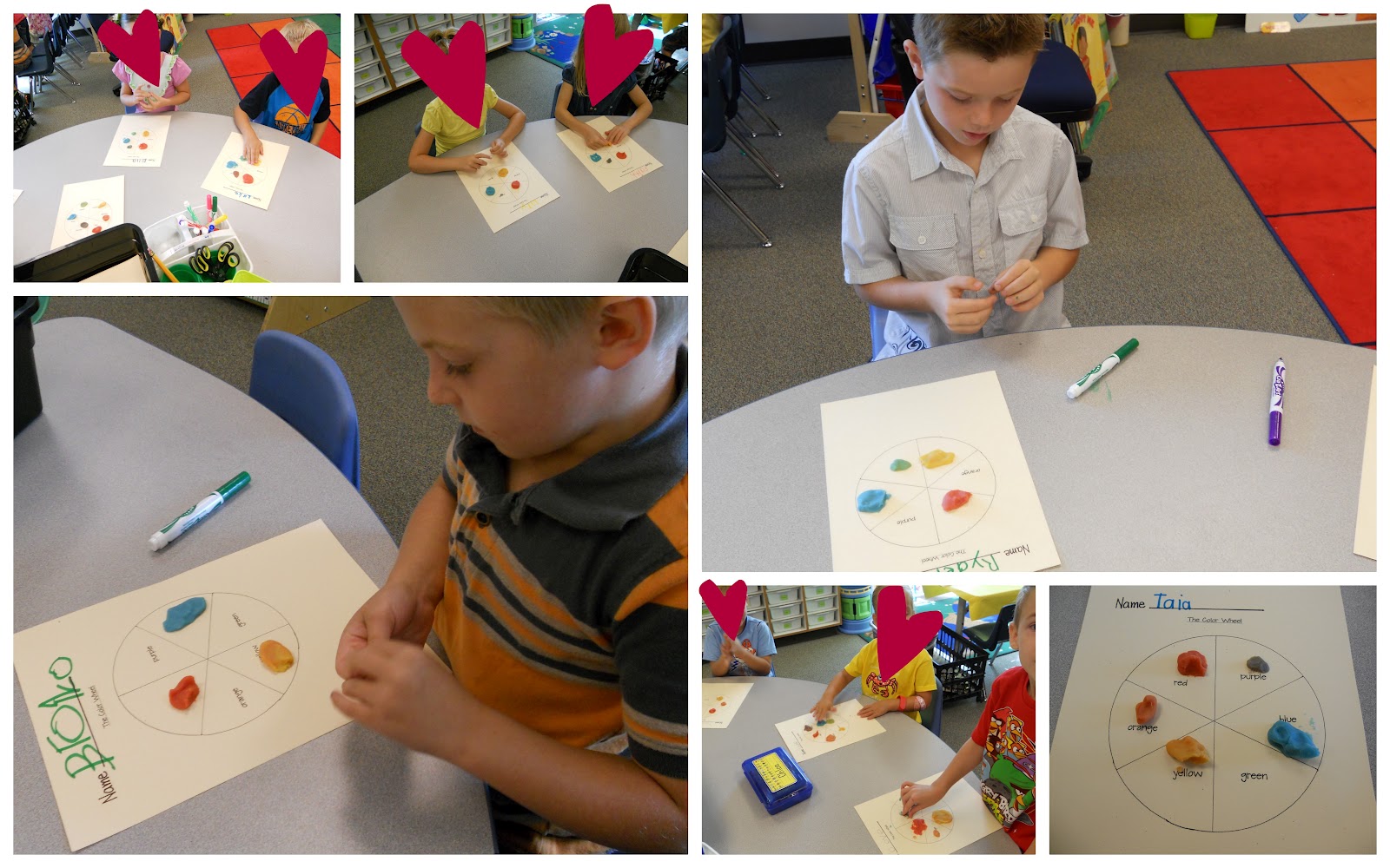 kindergarten kidlets: A Rainbow of Color