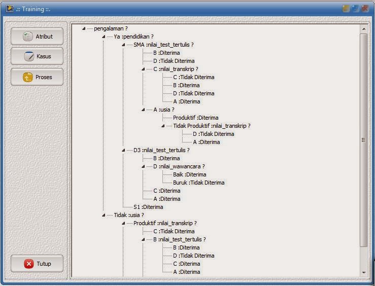 Aplikasi Data Mining Dengan Algoritma C4.5 - TUTORIAL DELPHI DAN DATABASE Aplikasi Data Mining Dengan Algoritma C4.5 - TUTORIAL DELPHI DAN DATABASE