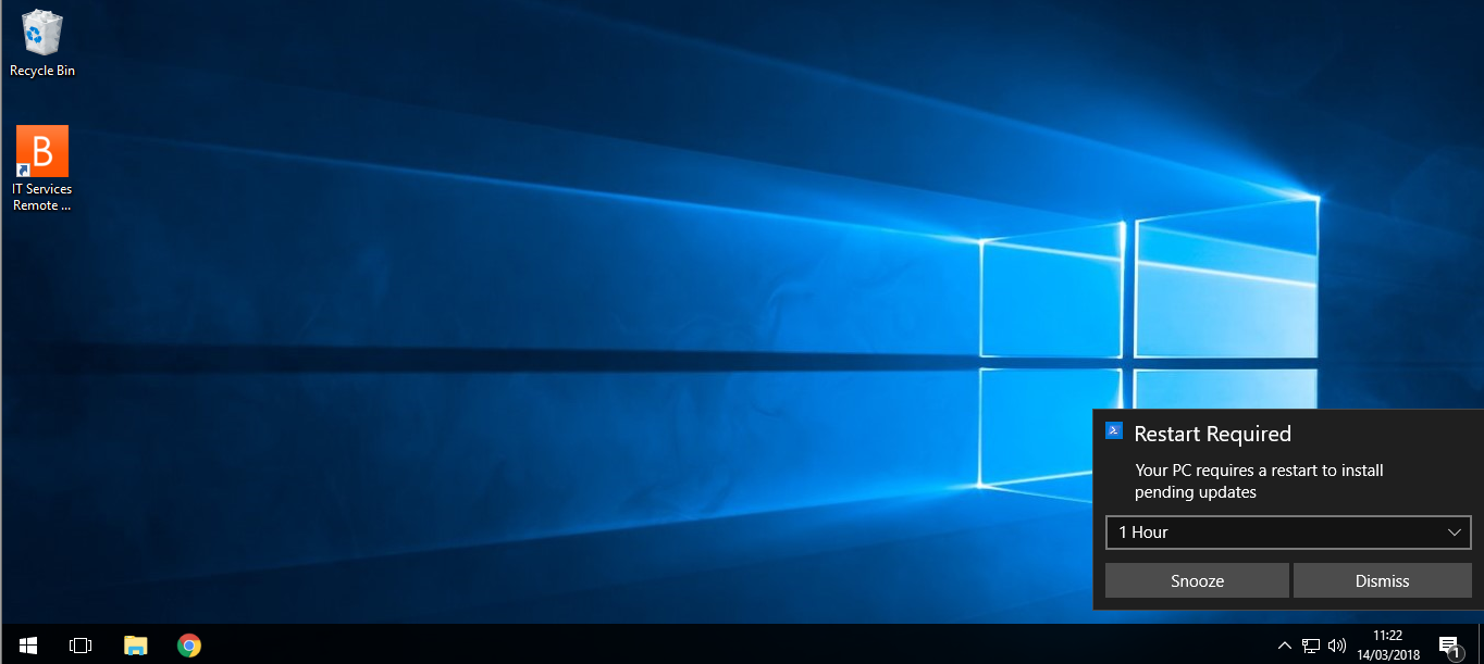 The Gift of Script: Creating a restart popup - Part I