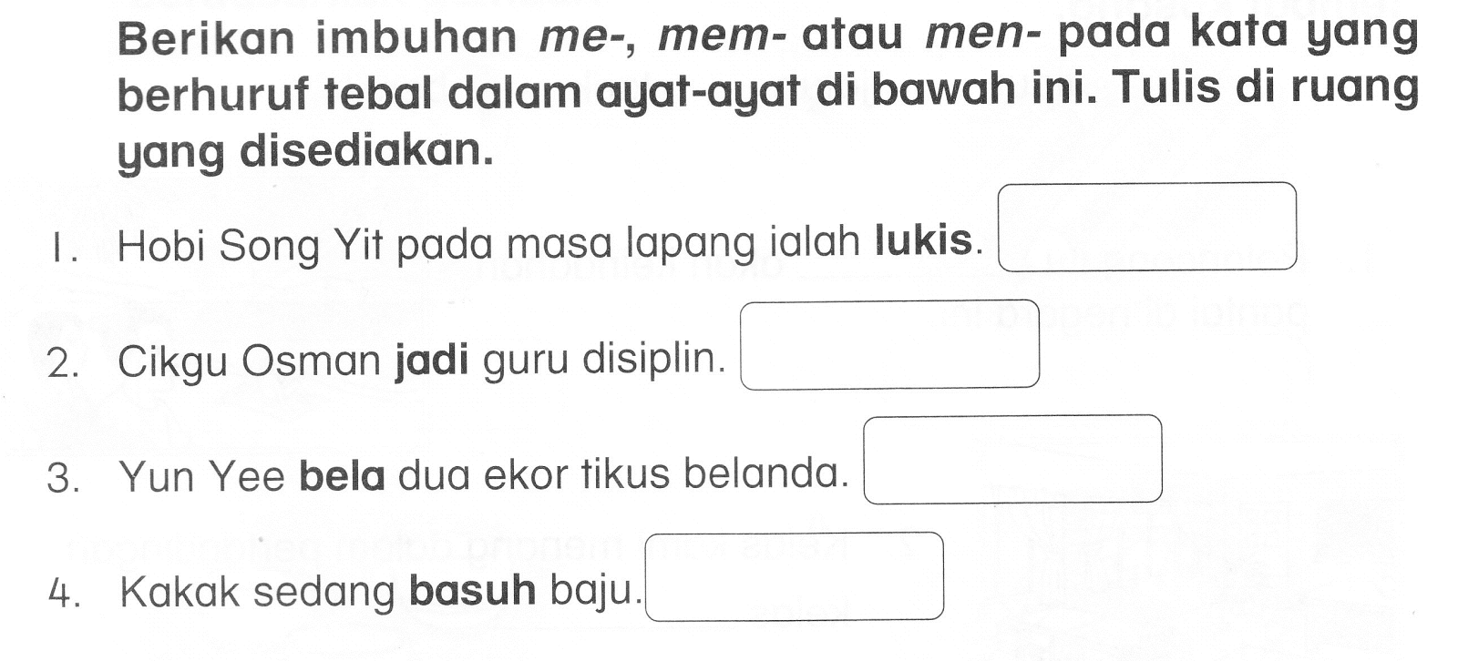 MARILAH BELAJAR BERSAMA-SAMA: LATIHAN