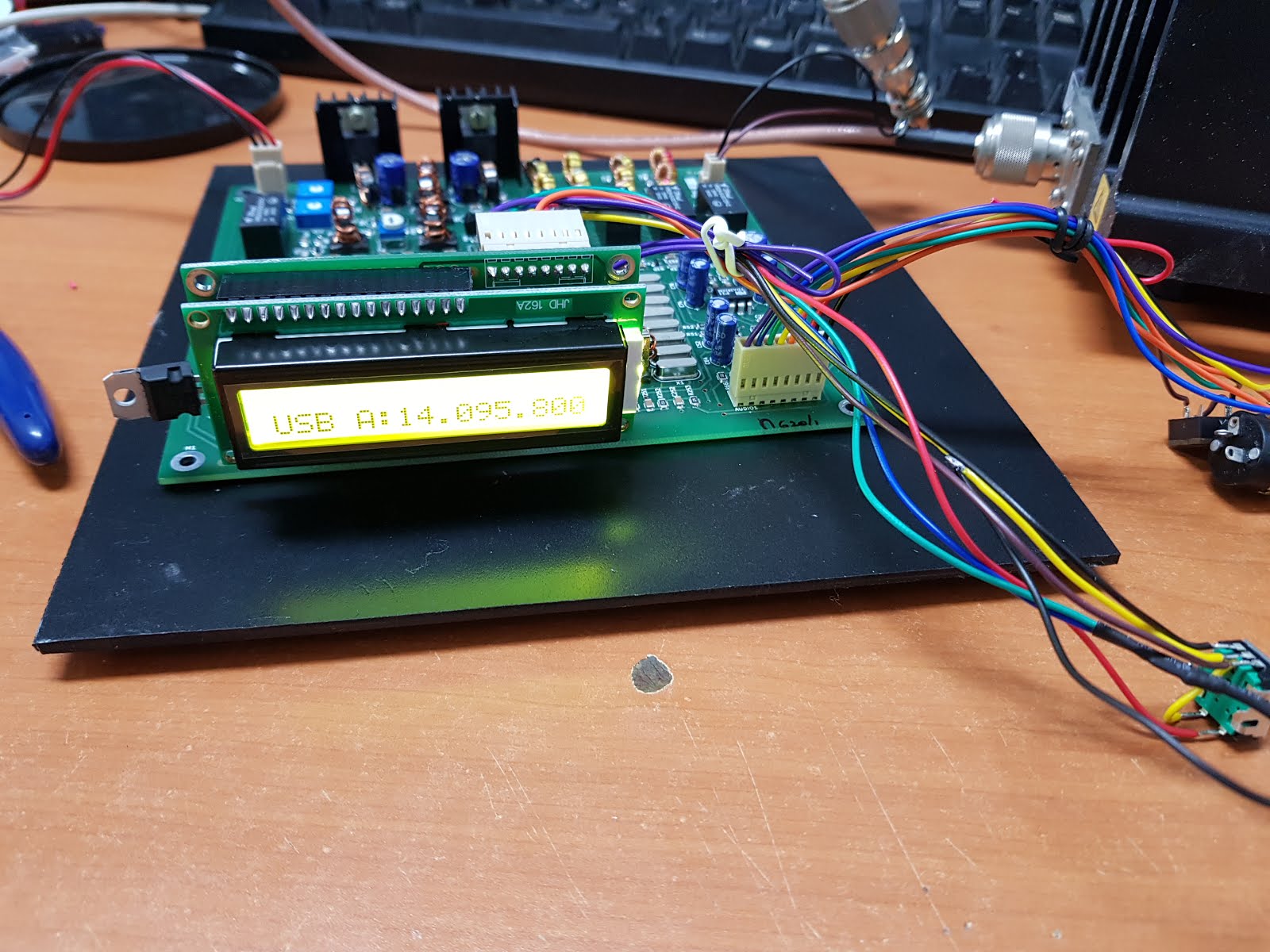 First Receive using uBITX (HF All band Transceiver kit)
