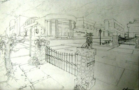 ARTISUN: 2-Point Cityscapes - Student Work