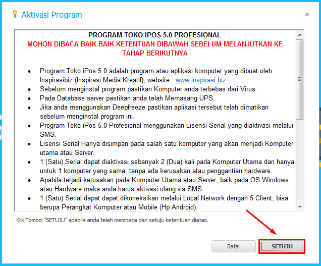 Cara Mudah Aktivasi Program Toko Ipos 5.0