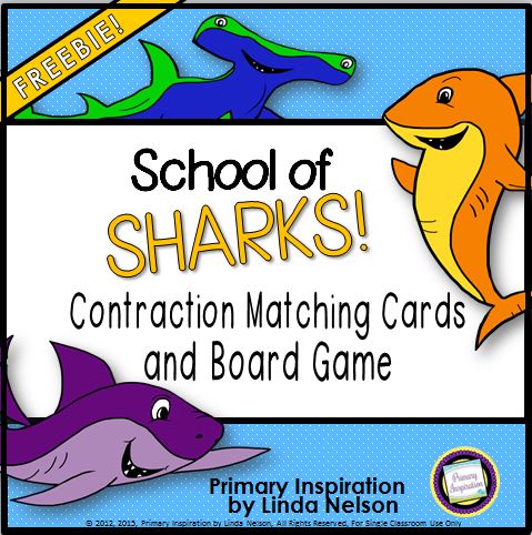 Primary Inspiration: Shark Week Blog Hop ... School of Sharks Freebie!