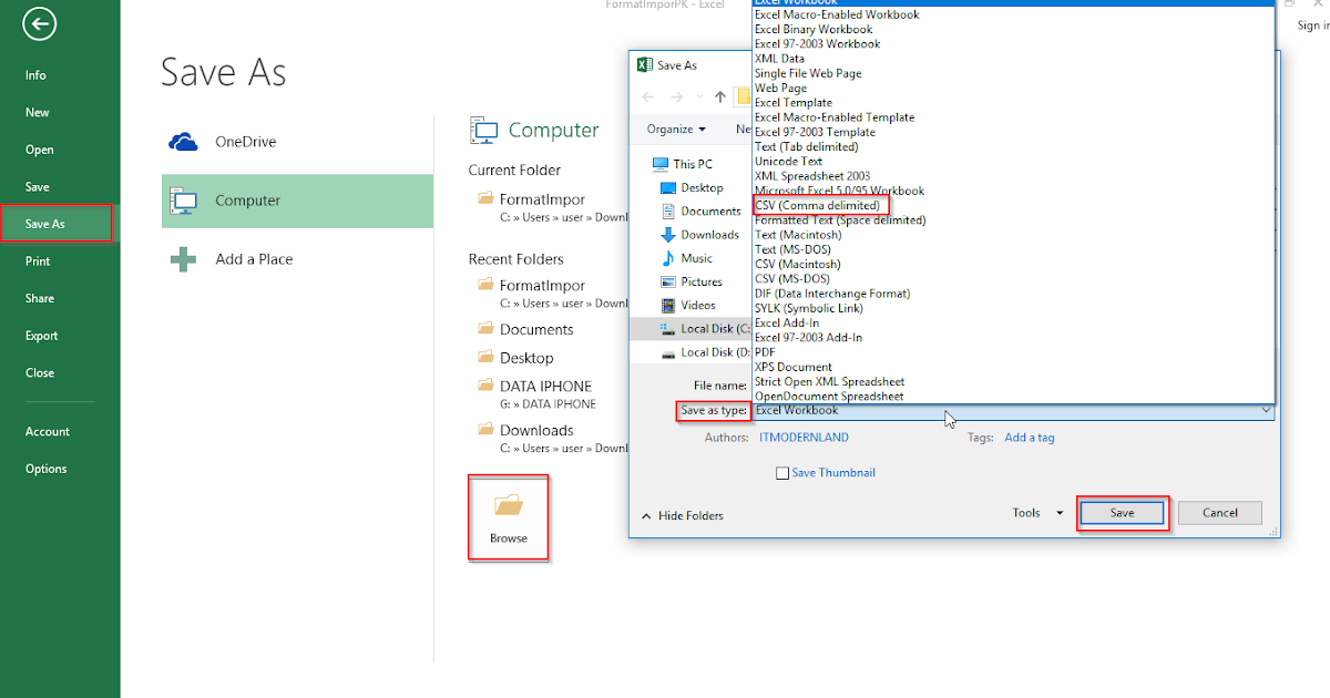Cara Menyimpan Data Ke Format CSV Atau Exel Untuk Aplikasi eFaktur - NEWBIE CODE NEWS | BELAJAR ...