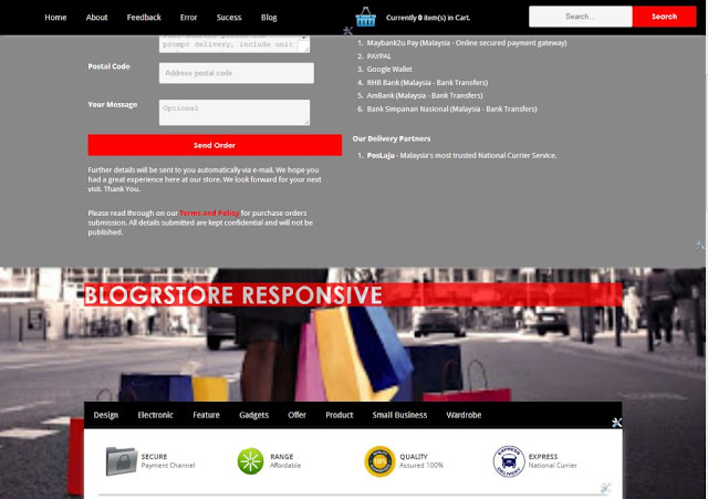 BlogrStore Responsive Blog Shop/Store Template - A Sneak Preview ...