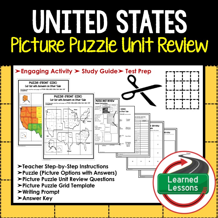 World Geography Picture Puzzle BUNDLE, Test Prep, Unit Review, Study ...
