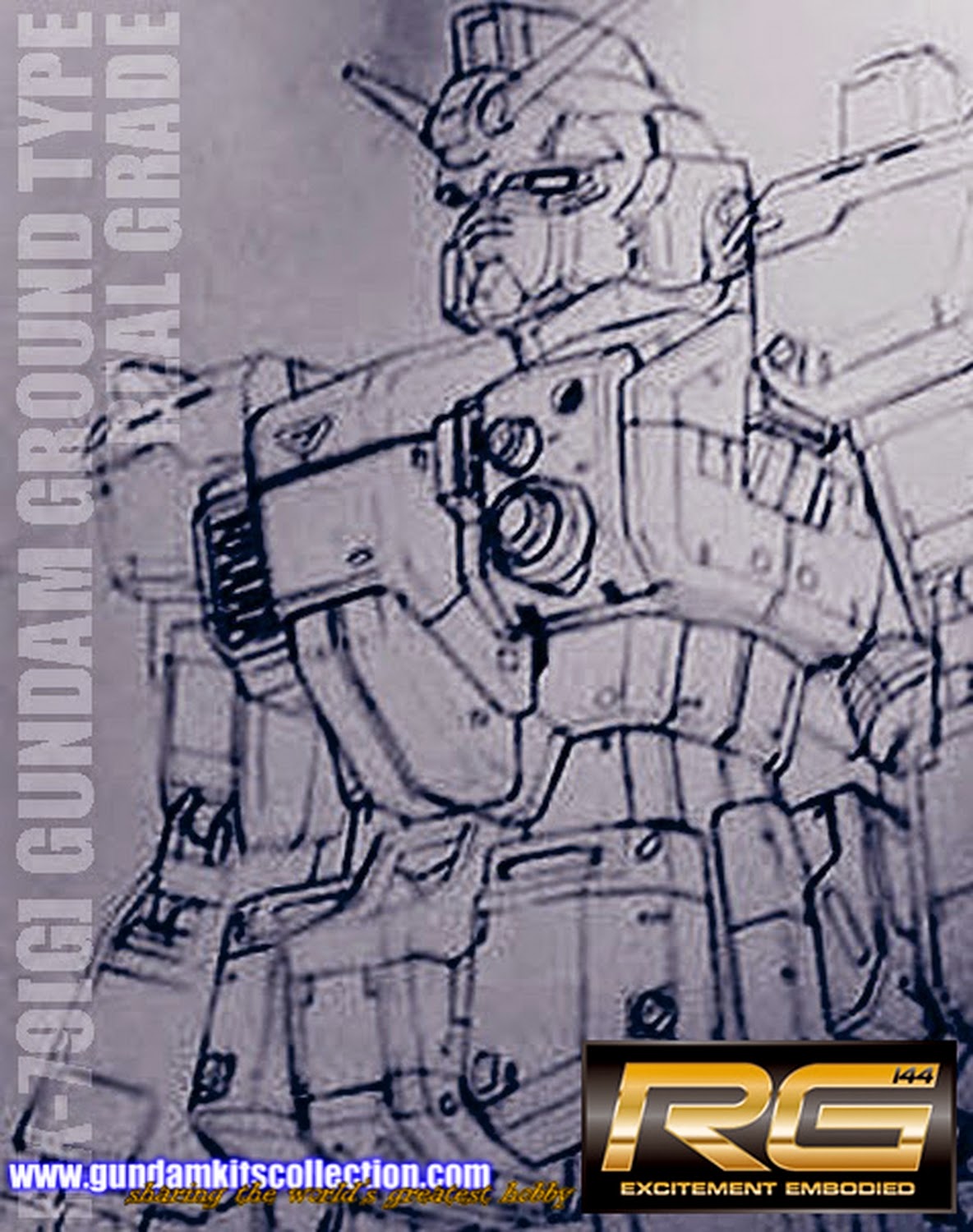 RG 1/144 RX-79[G] GUNDAM GROUND TYPE - Test Production Image