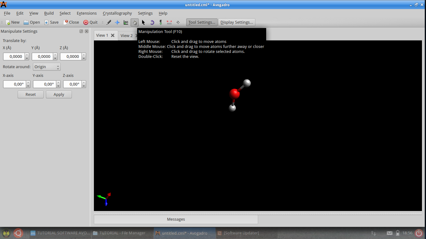CHEMISPOOL (Chemistry is Part Of Our Life): Tutorial Software Avogadro