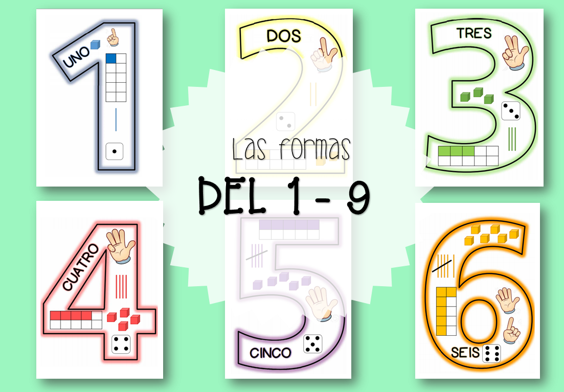 Las formas del los números 1-9