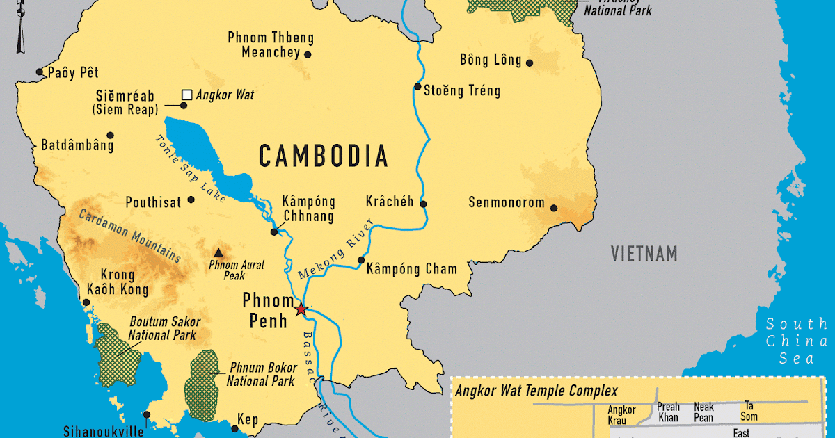 ANGKOR WAT, Cambodia: MAP & LOCATION