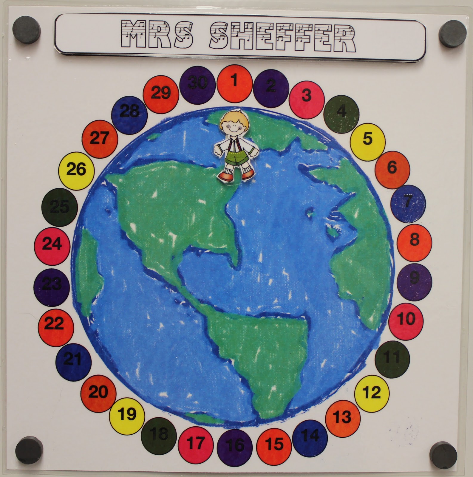 An Around the World Behavior Chart - Floating Down the River