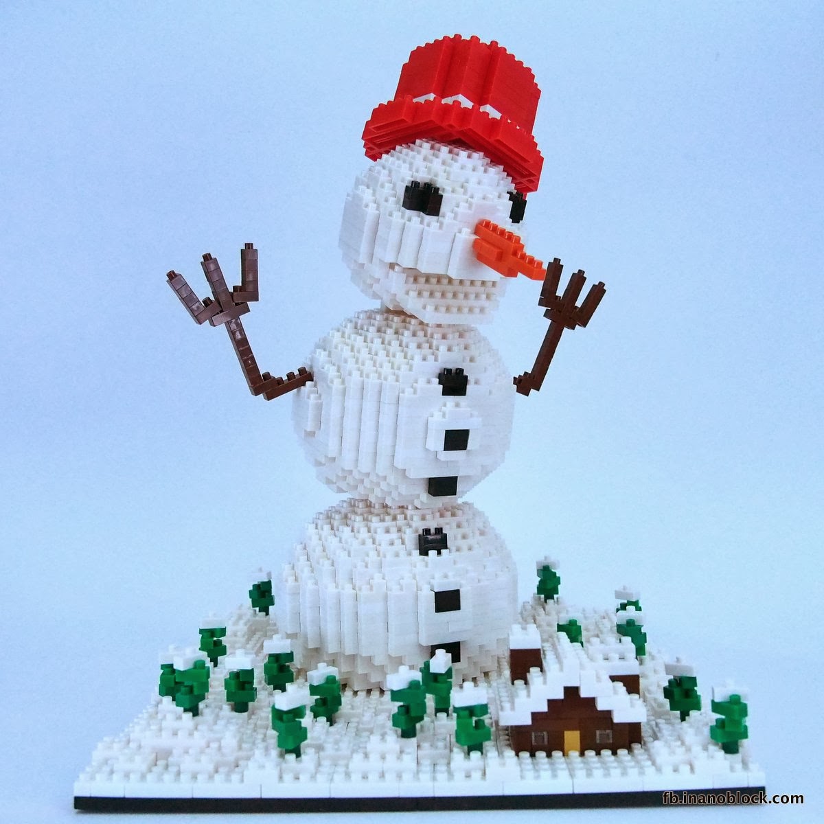 Christopher Tan: Giant nanoblock Snowman
