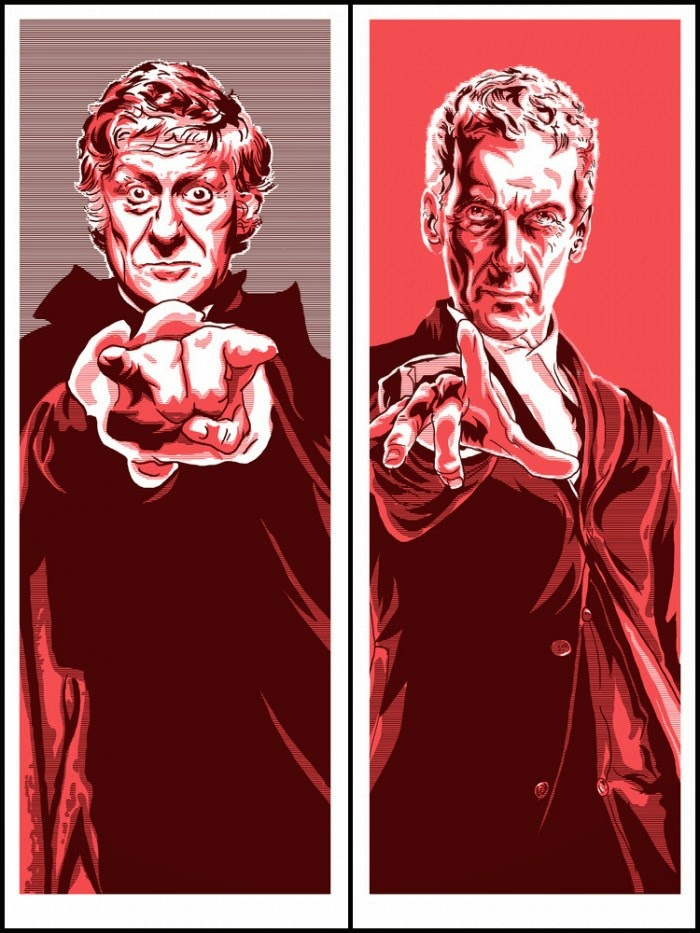 INSIDE THE ROCK POSTER FRAME BLOG: Tim Doyle FREE Dr Who Prints
