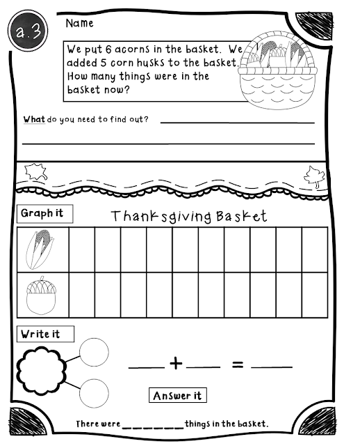 The Way I Teach: Thanksgiving Math and Turkey Craft