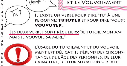 Le Français que je dois savoir...: Tu ou vous?