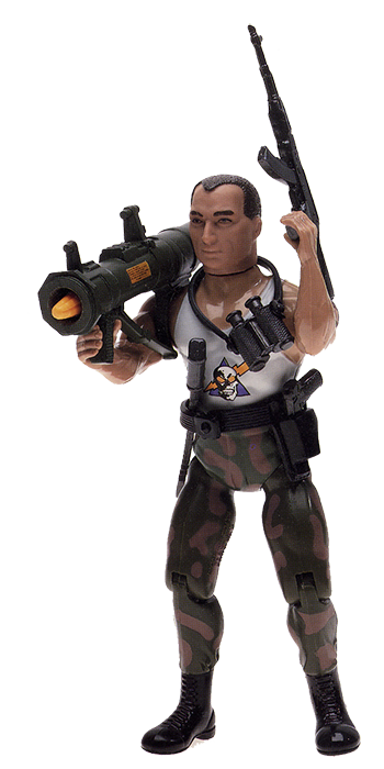 Ruta Flashback: Rambo la Fuerza de la Libertad hecha juguete.