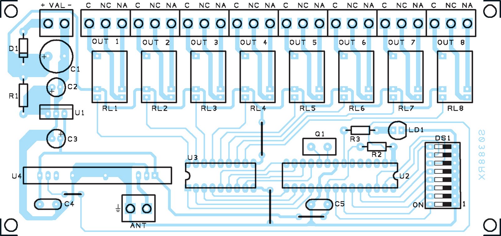 Figure 10 : Schéma d’implantation des composants de l’unité réceptrice ...