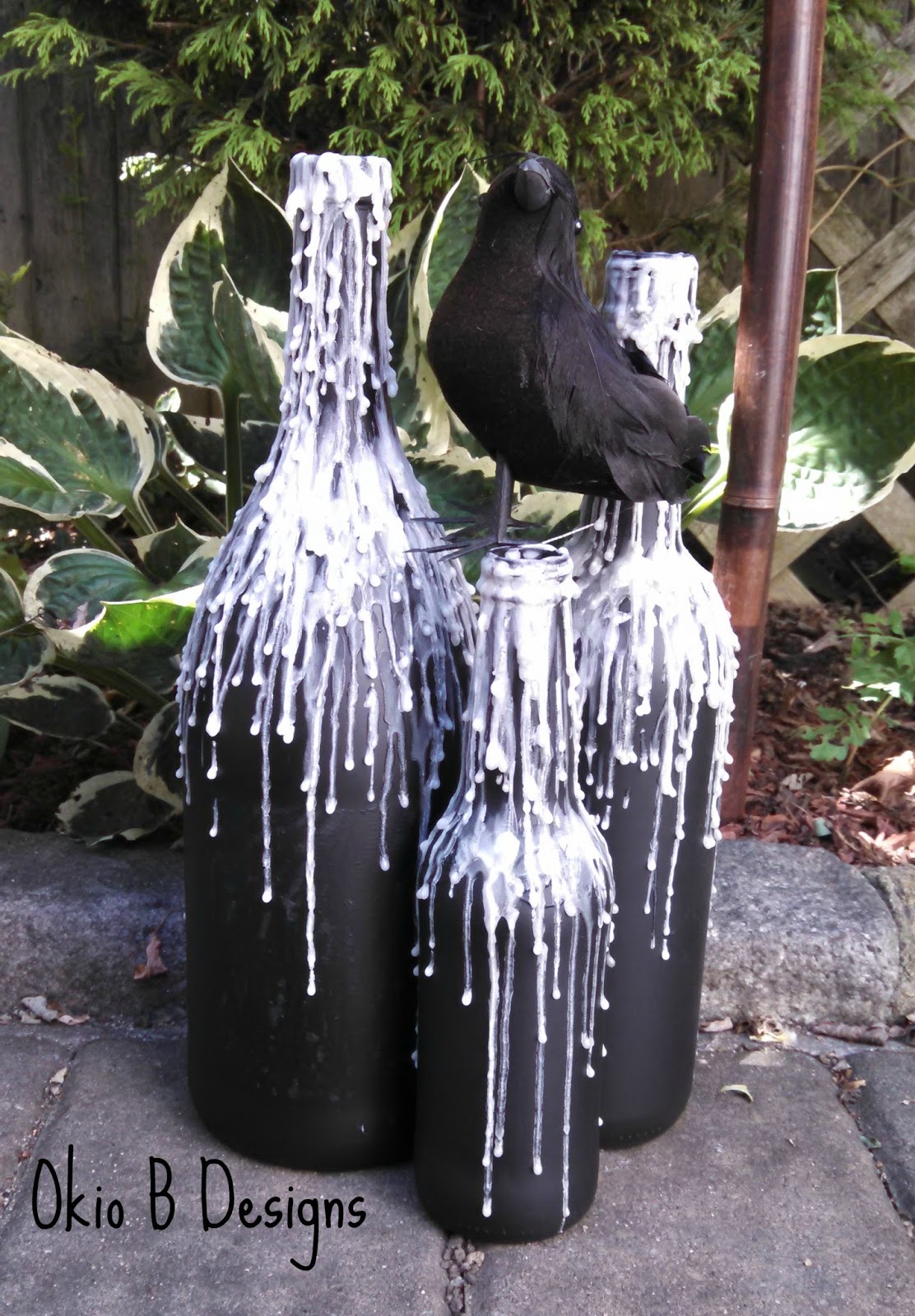 Creepy Halloween Bottles - Okio B Designs