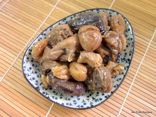 Braised Chicken with Mushroom and Chestnut